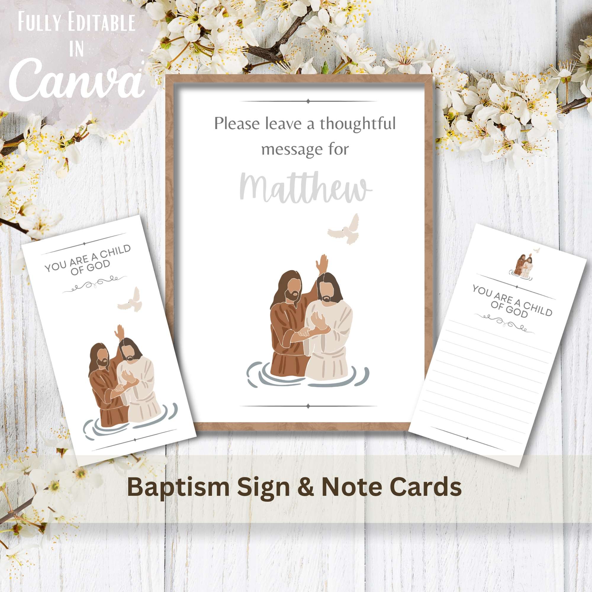 LDS Baptism Programs & Invites – Digital Kim Designs