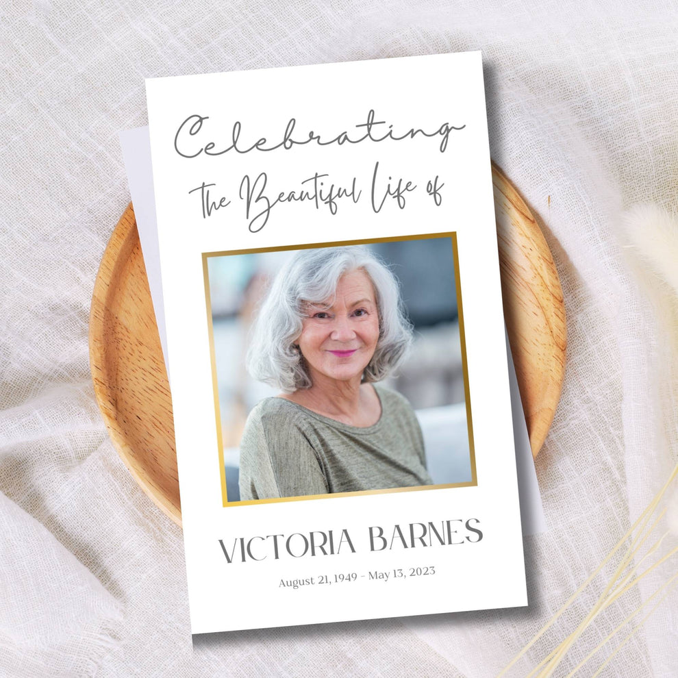 Editable LDS Funeral Program Template – Foldable Celebration of Life ...