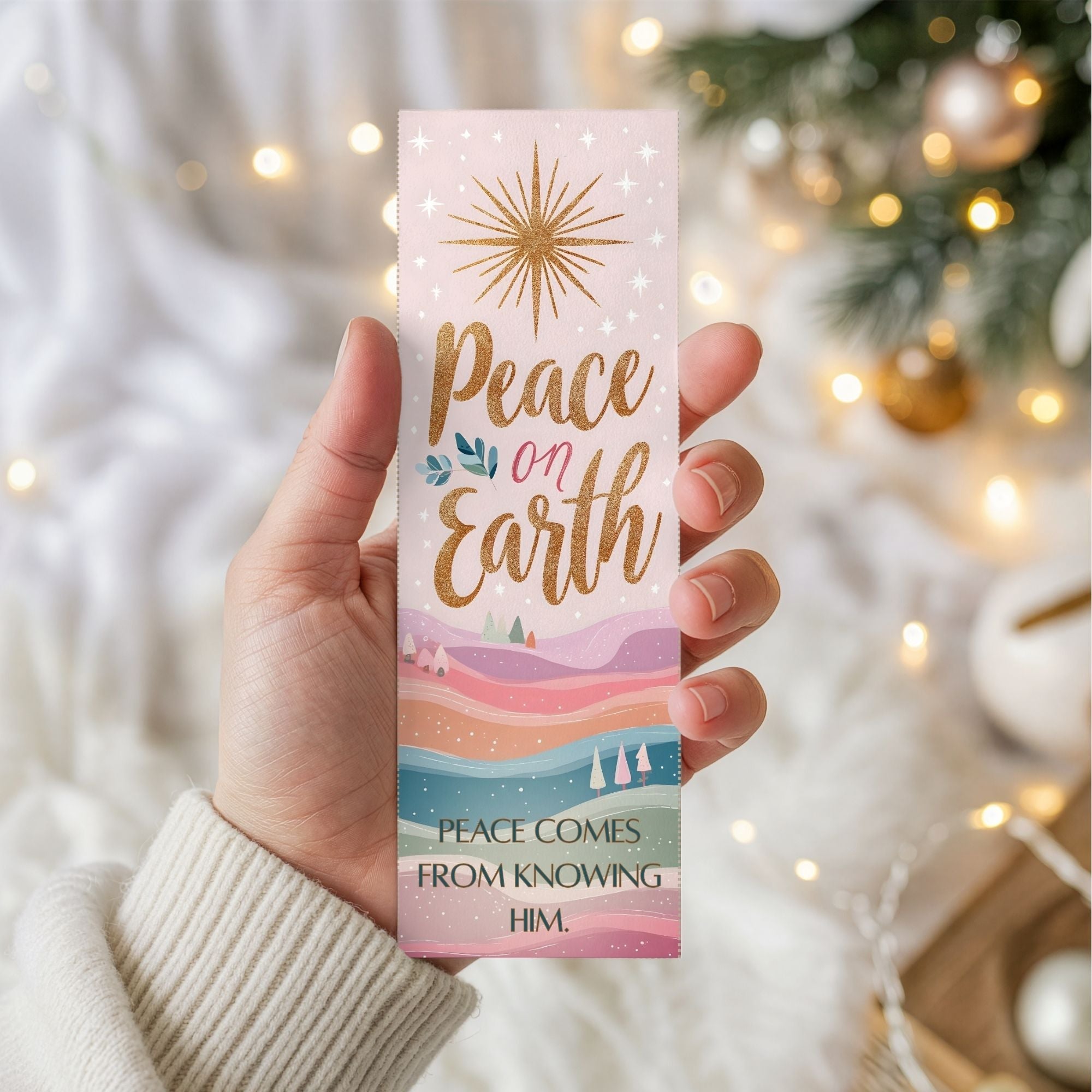 Peace & Light Bookmark Set – Printable Christian & Christmas Scripture ...