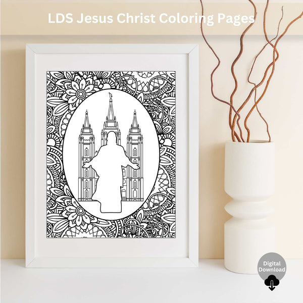 Printable LDS Jesus Christ Coloring Pages – Faith-Based Wall Art for ...