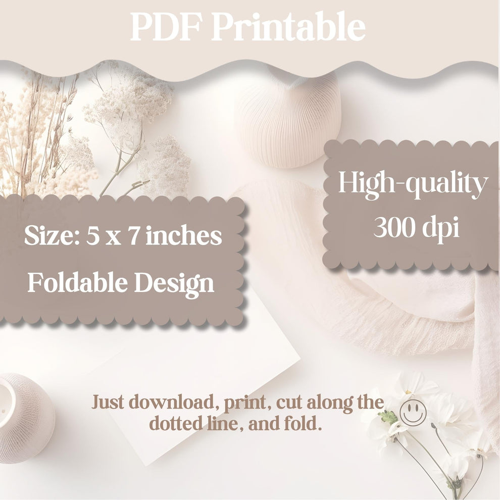 Printable LDS Teacher Thank You Card – Foldable 5x7 Digital Download ...